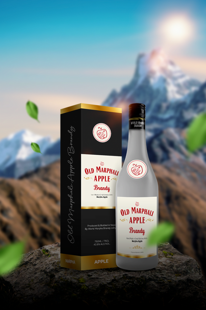 Old Marphali Apple Brandy - World Marpha Brandy Udhyog